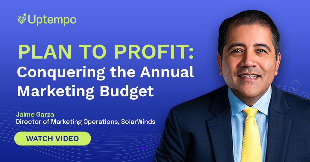 How SolarWinds Manages Marketing Budget Planning | Uptempo