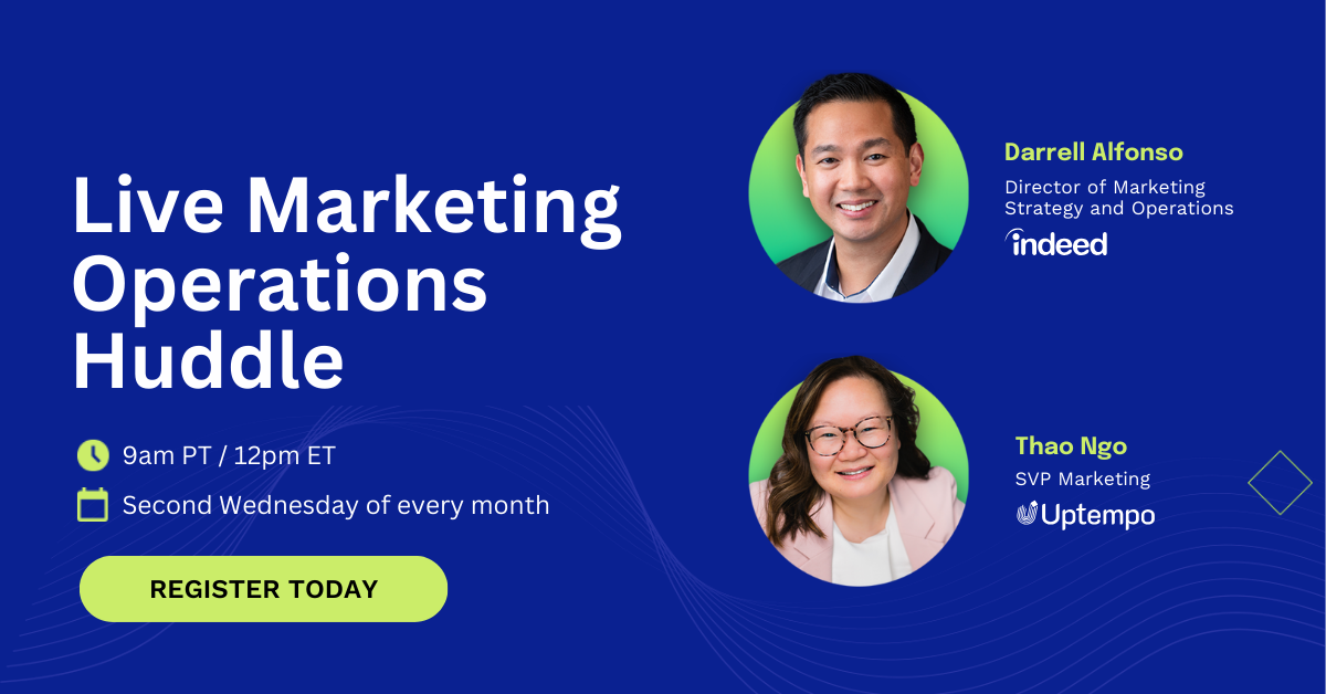 Live MOps Huddles | Uptempo.io